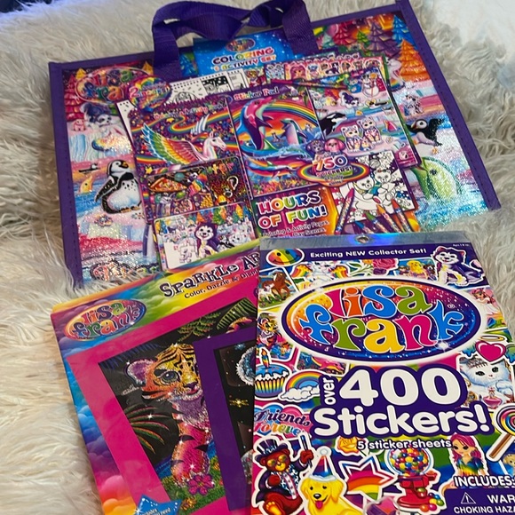 Lisa Frank | Art | Sale New Lisa Frank Coloring Activity Set Sticker ...